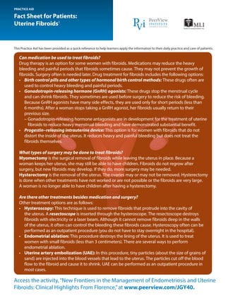 New Frontiers in the Management of Endometriosis and Uterine Fibroids ...