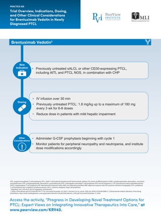 Progress in Developing Novel Treatment Options for PTCL: Expert Views ...