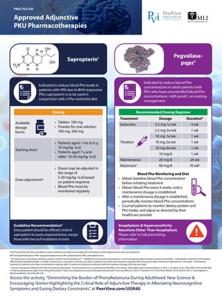 Diminishing the Burden of Phenylketonuria During Adulthood: New Science ...