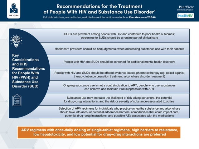 Adapting HIV Treatment for People With Substance Use Disorder | PDF