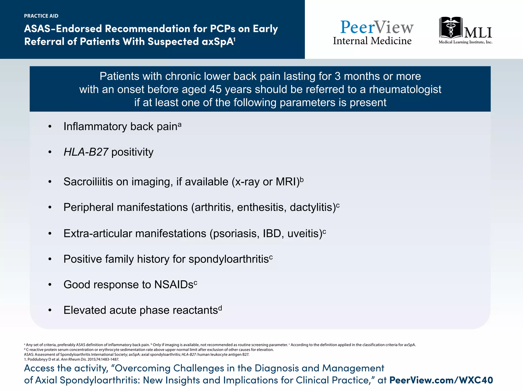 Overcoming Challenges in the Diagnosis and Management of Axial ...