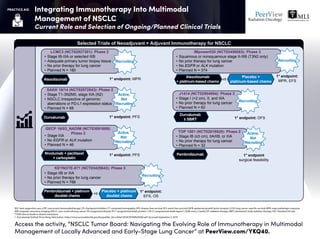 NSCLC Tumor Board: Navigating the Evolving Role of Immunotherapy in ...