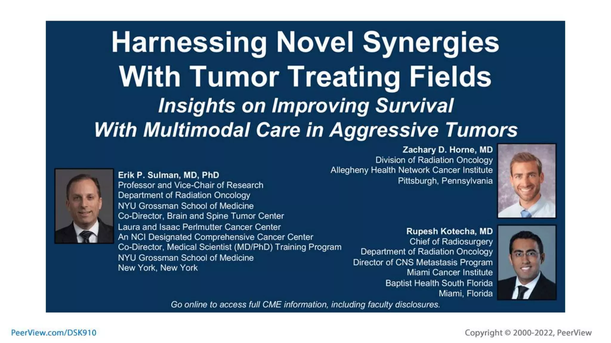 Harnessing Novel Synergies With Tumor Treating Fields: Insights on ...