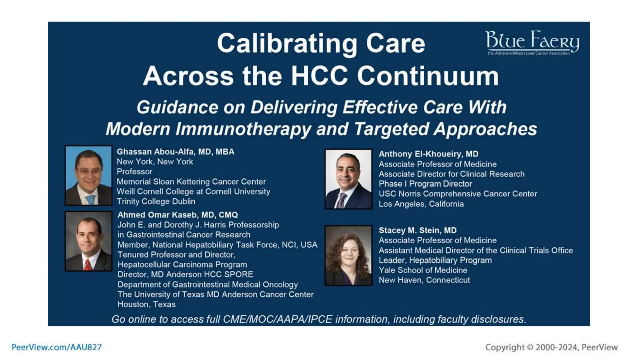 Calibrating Care Across the HCC Continuum: Guidance on Delivering ...