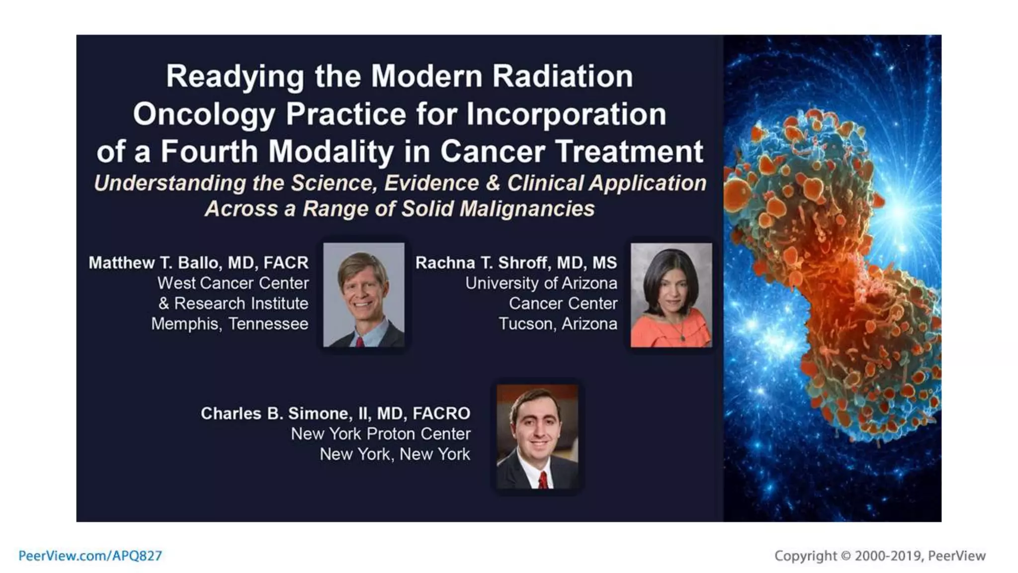 Readying the Modern Radiation Oncology Practice for Incorporation of a ...