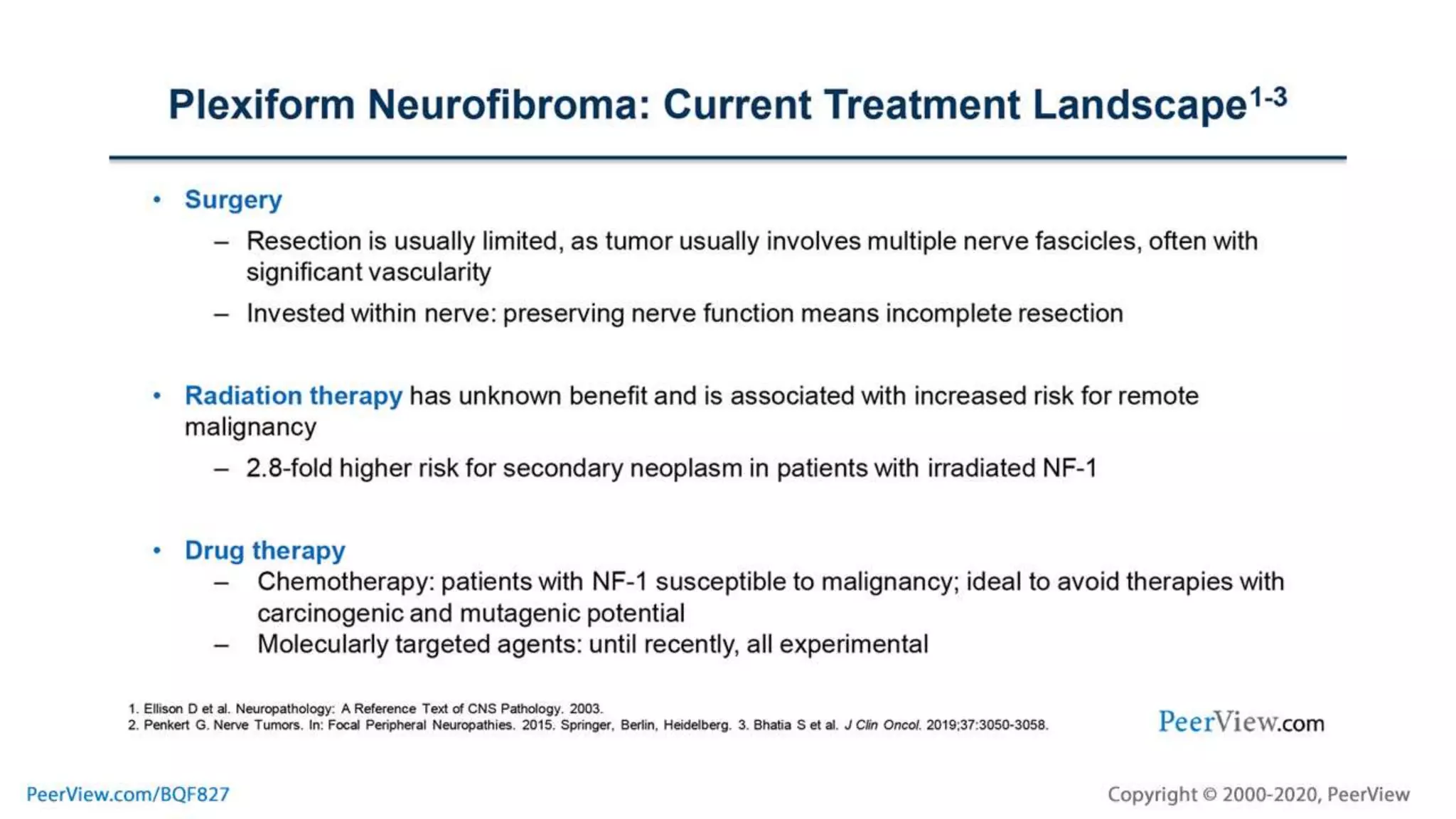 Targeting the RAS/MAPK Pathway in Neurofibromatosis Type 1, Plexiform ...