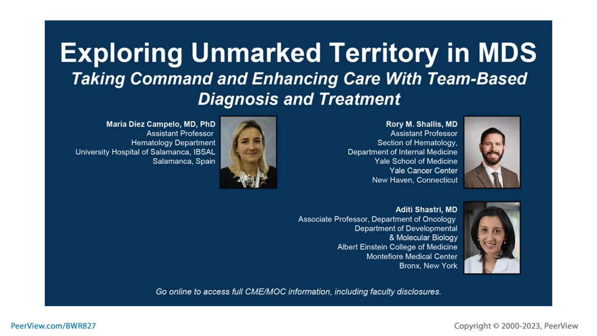 Exploring Unmarked Territory in MDS: Taking Command and Enhancing Care ...