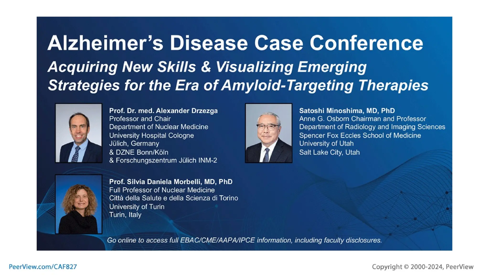 Alzheimer’s Disease Case Conference: Acquiring New Skills & Visualizing ...