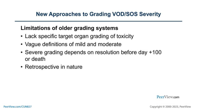 New Rules for VOD/SOS: Modern Risk Assessment, Diagnostic Principles ...