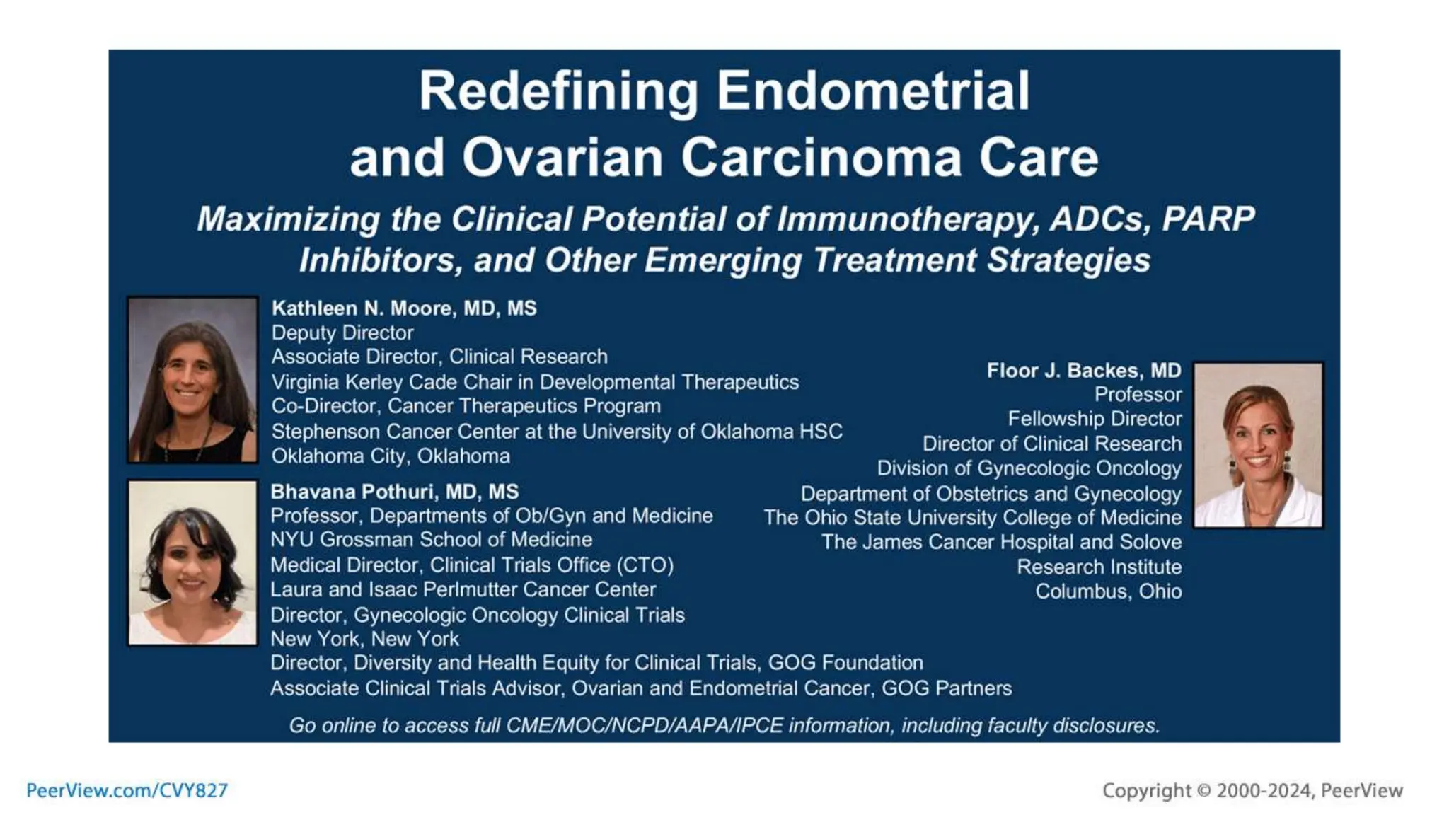 Redefining Endometrial and Ovarian Carcinoma Care: Maximizing the ...