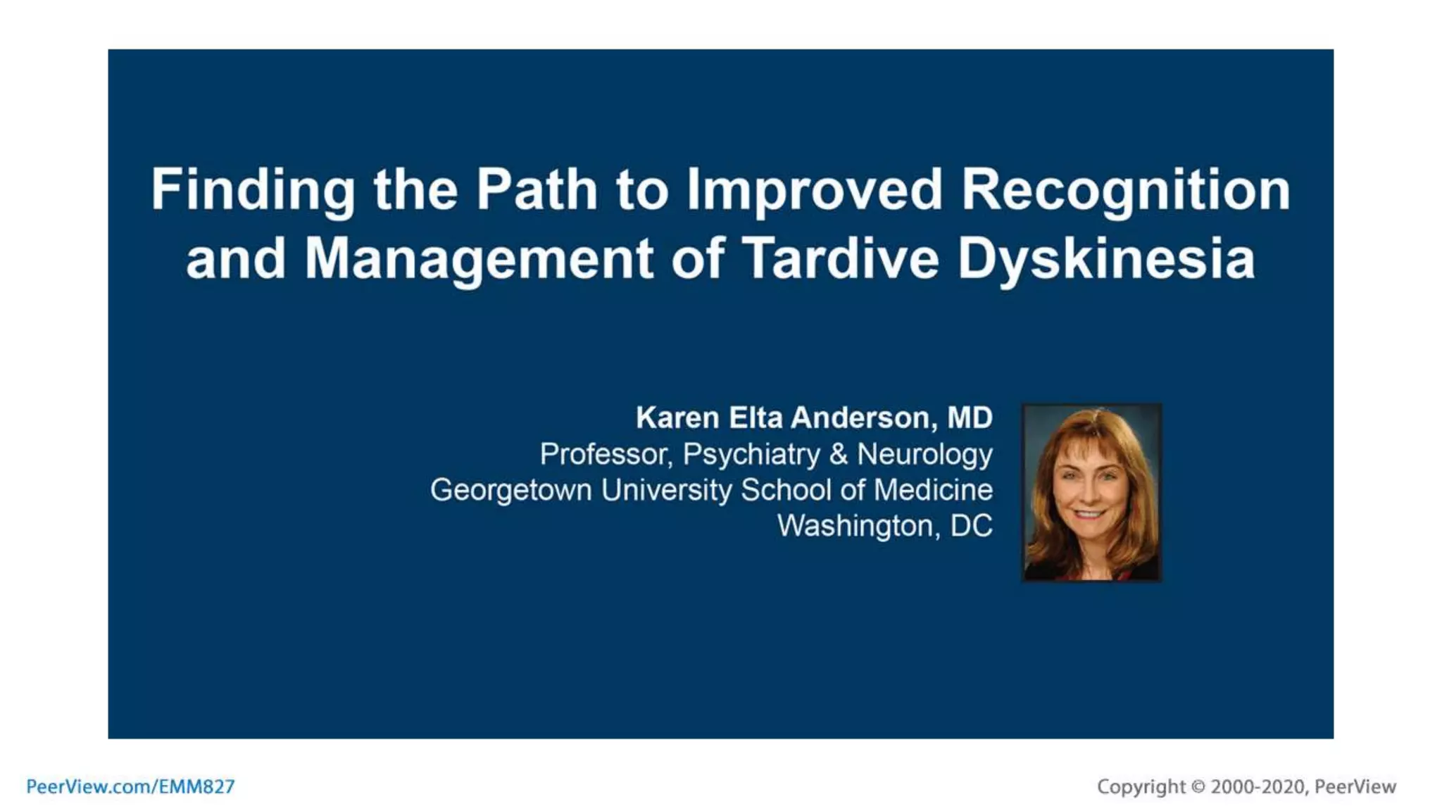 Finding the Path to Improved Recognition and Management of Tardive ...