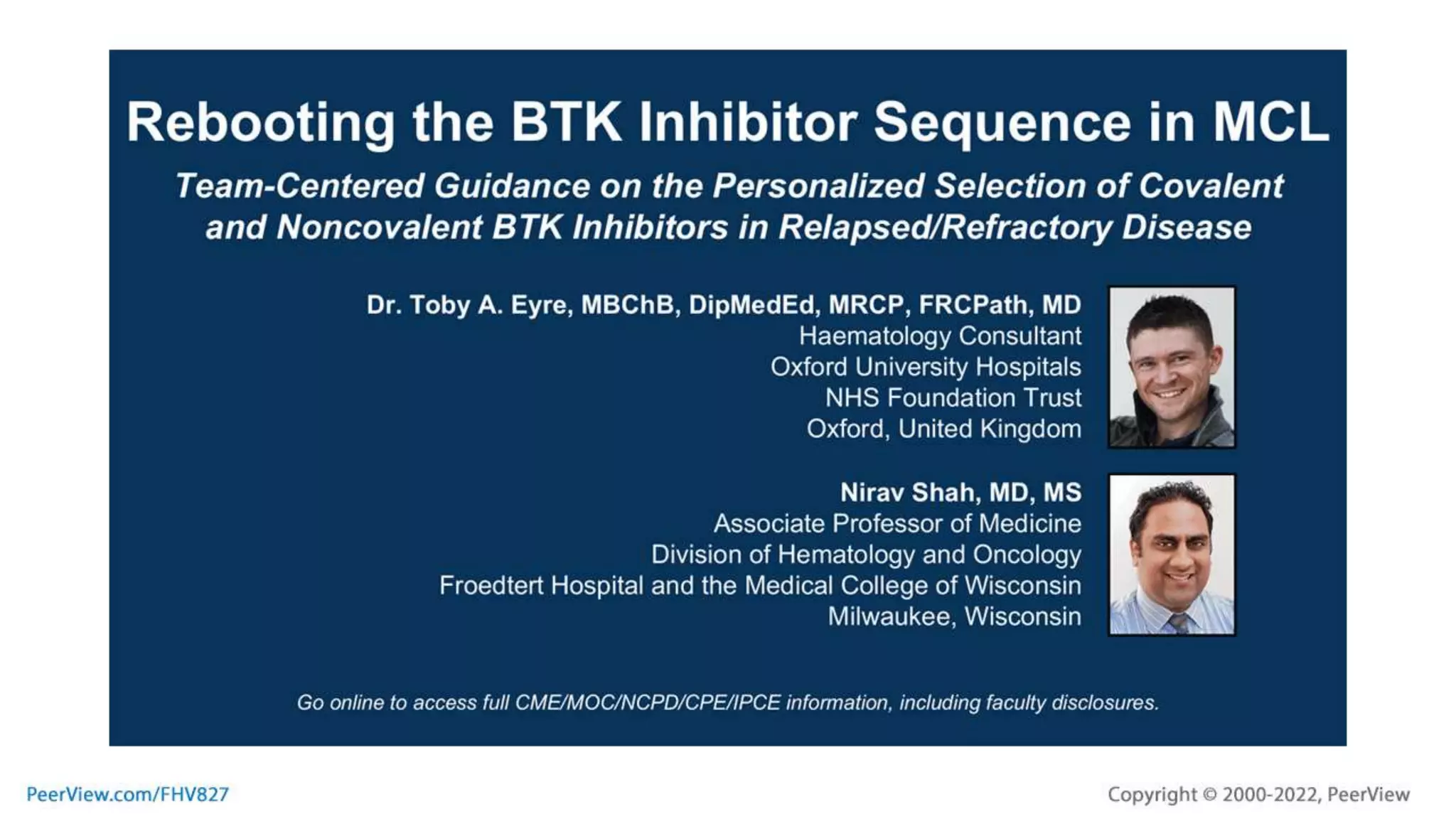 Rebooting the BTK Inhibitor Sequence in MCL: Team-Centered Guidance on the Personalized ...