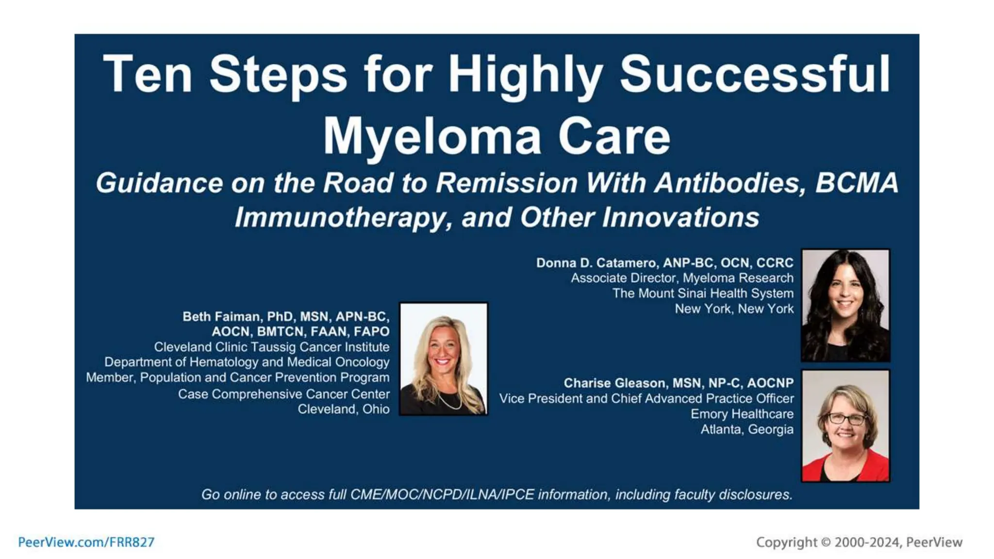 Ten Steps for Highly Successful Myeloma Care: Guidance on the Road to Remission With Antibodies ...