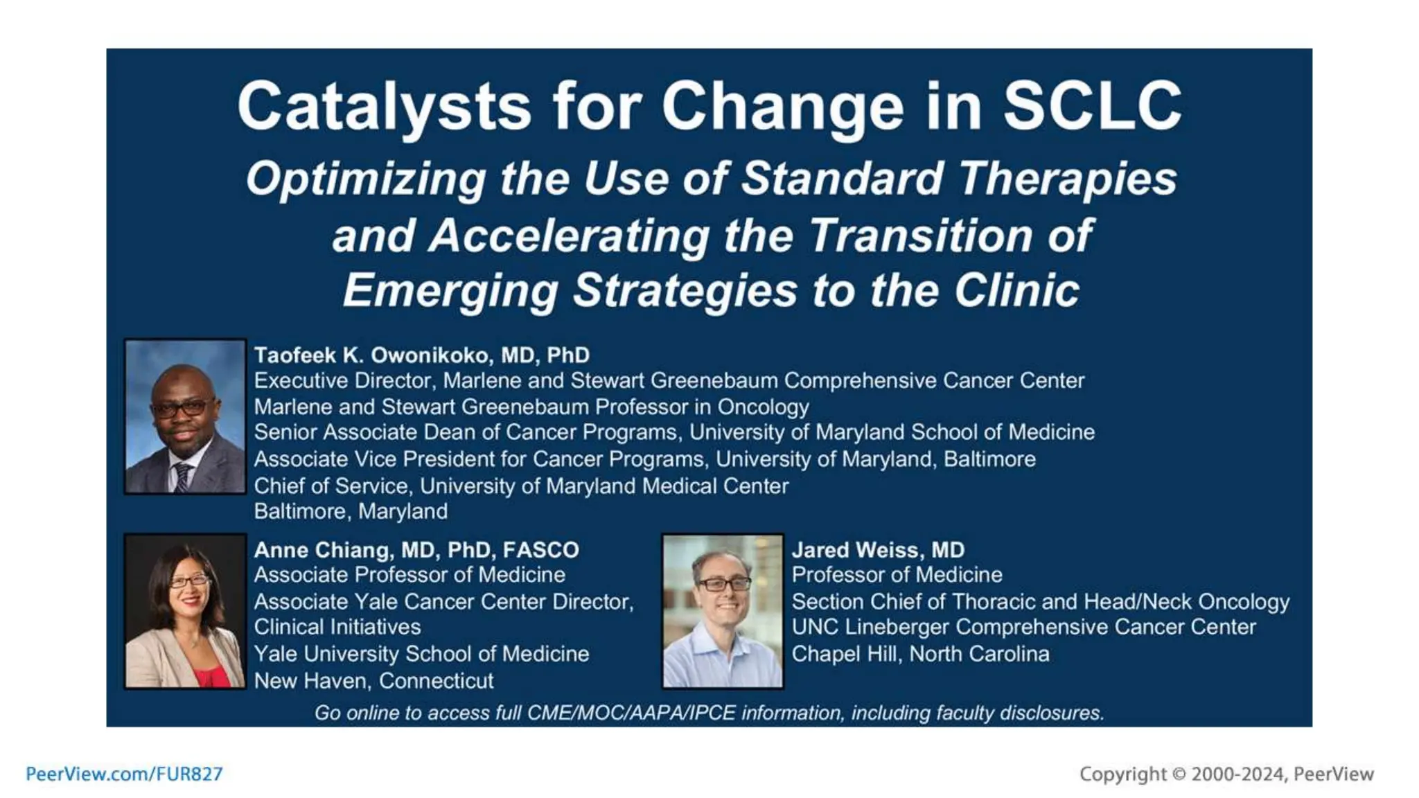 Catalysts for Change in SCLC: Optimizing the Use of Standard Therapies ...