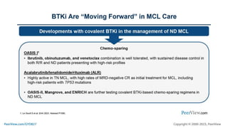 Reviving the BTK Target in MCL: Recalibrating the Treatment Sequence ...