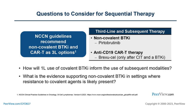 Reviving the BTK Target in MCL: Recalibrating the Treatment Sequence With Non-Covalent BTK ...