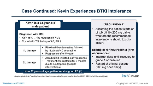 Reviving the BTK Target in MCL: Recalibrating the Treatment Sequence ...