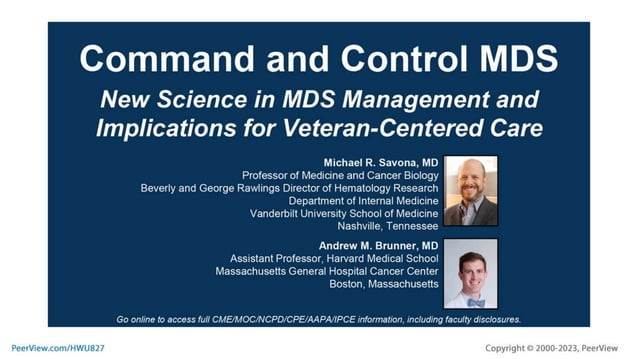 Command and Control MDS: New Science in MDS Management and Implications ...
