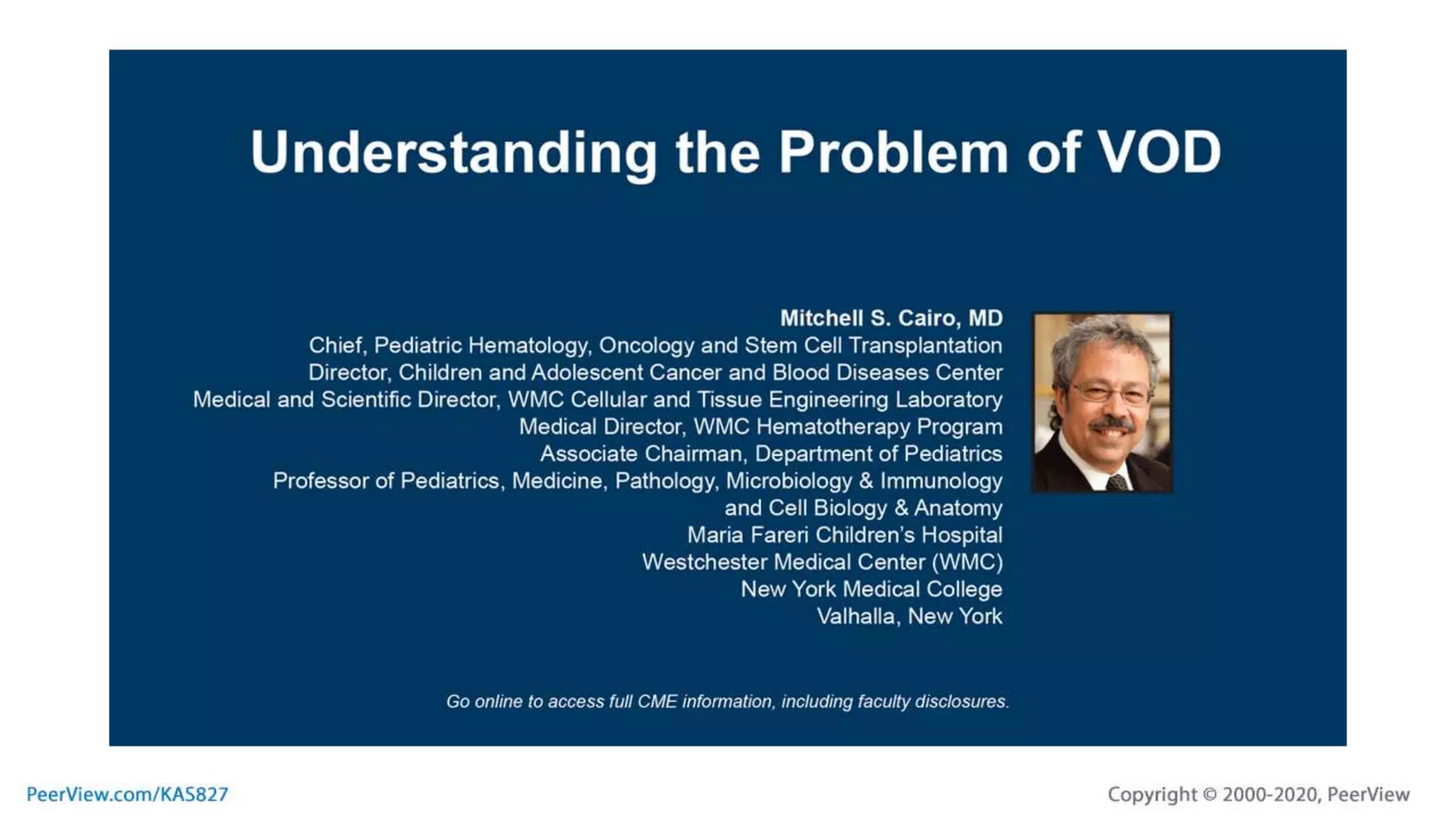 Achieving Consensus on Modern VOD/SOS Management: A Guide to Disease ...