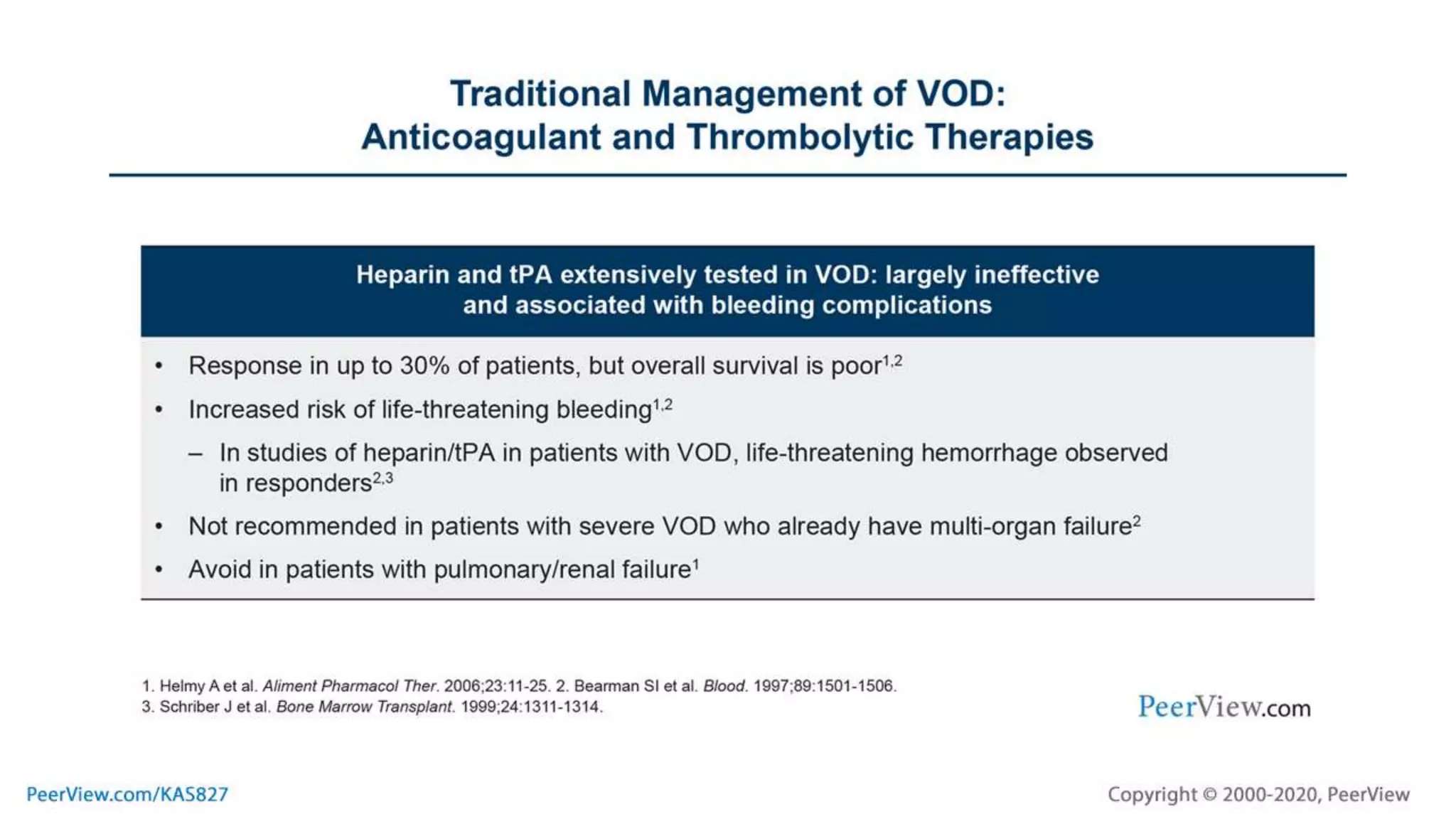 Achieving Consensus on Modern VOD/SOS Management: A Guide to Disease ...