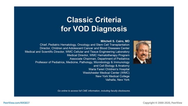 Achieving Consensus on Modern VOD/SOS Management: A Guide to Disease ...