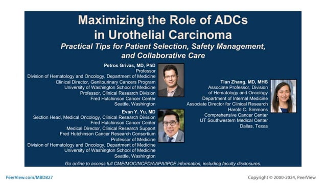 Maximizing the Role of ADCs in Urothelial Carcinoma: Practical Tips for Patient Selection ...
