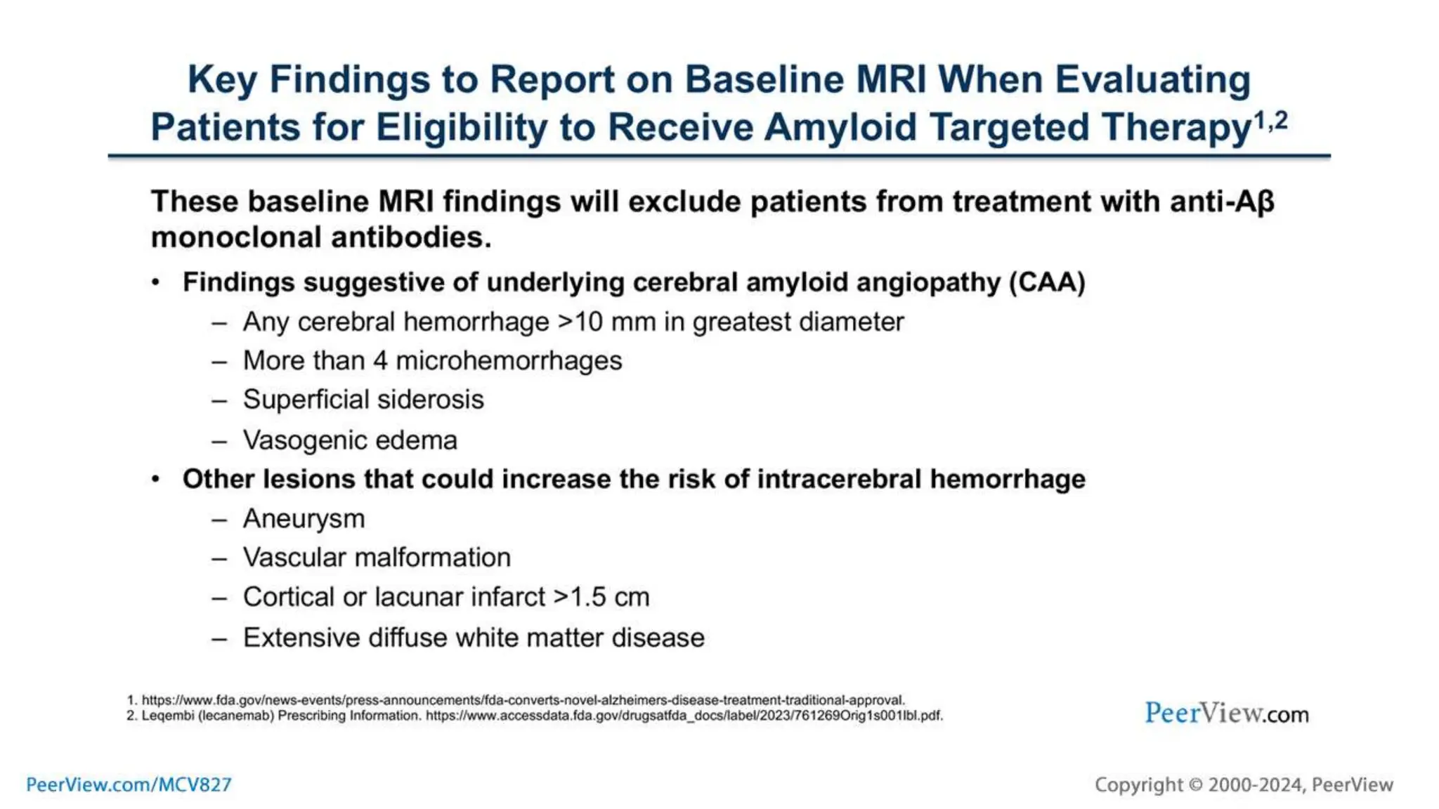 Improving the Recognition and Management of Amyloid-Related Imaging ...