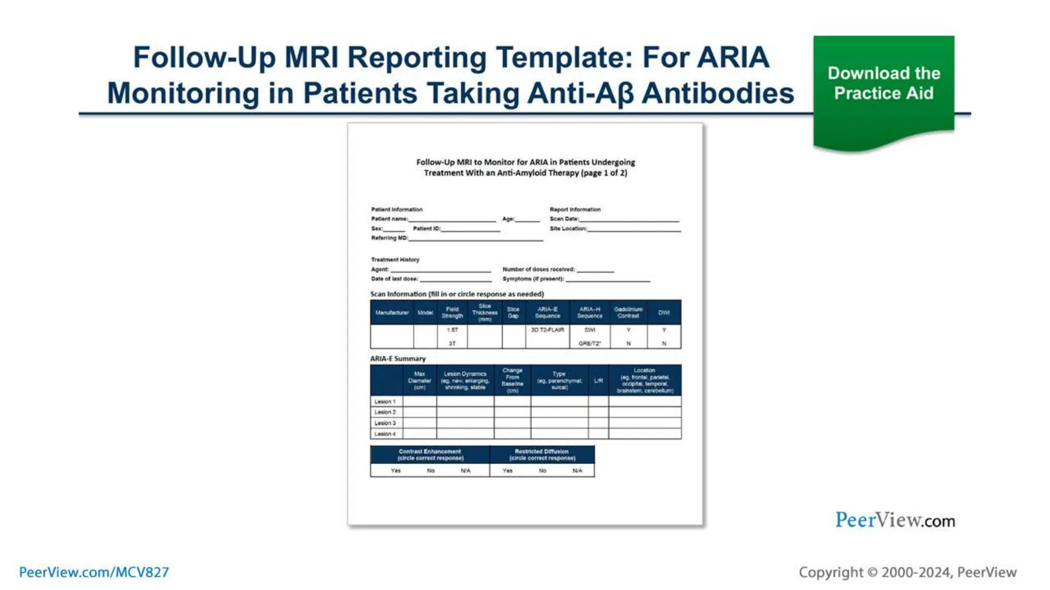Improving the Recognition and Management of Amyloid-Related Imaging ...