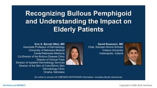 Addressing Unmet Patient Needs in Bullous Pemphigoid: Exploring ...