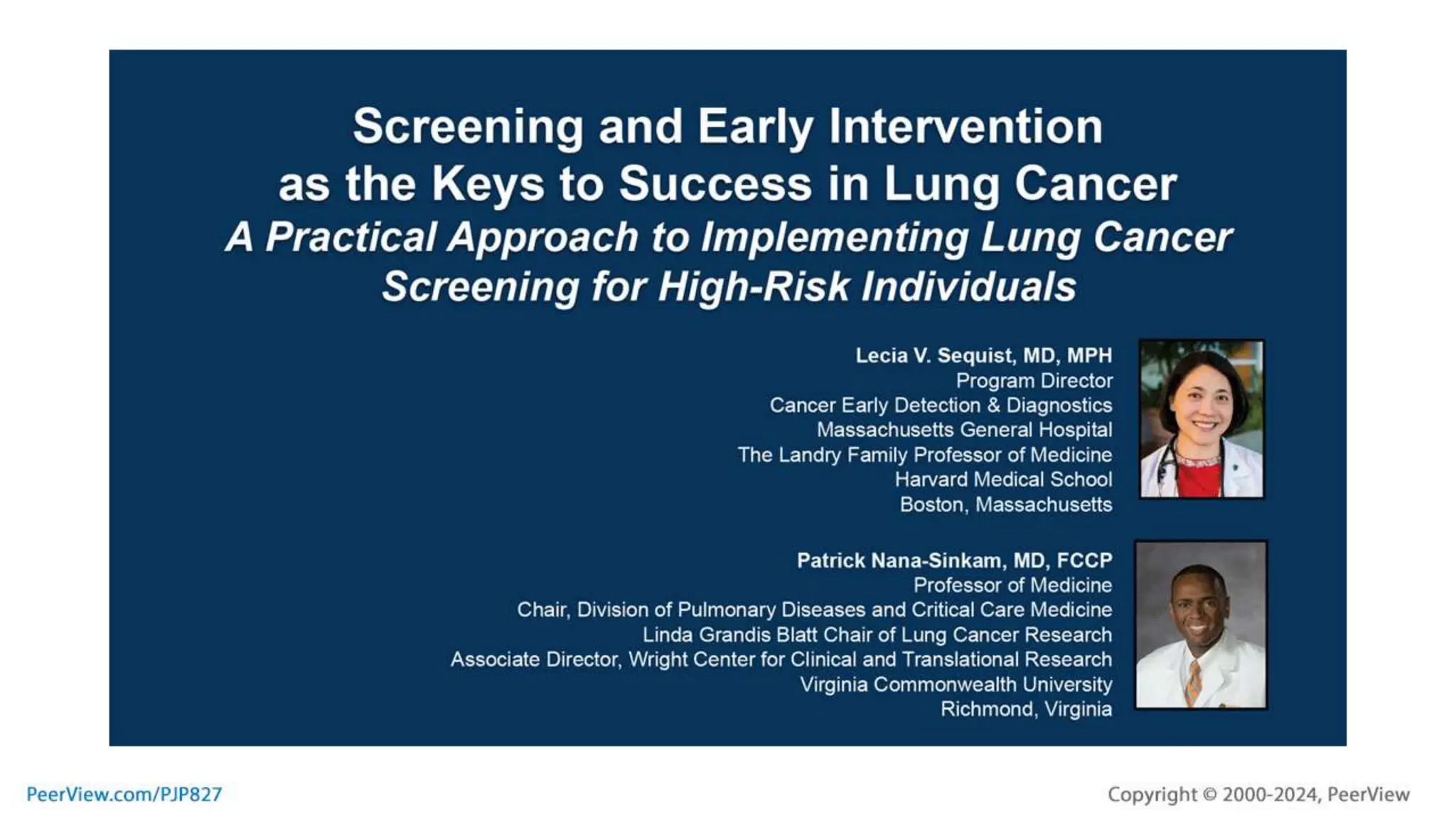 Screening and Early Intervention as the Keys to Success in Lung Cancer ...