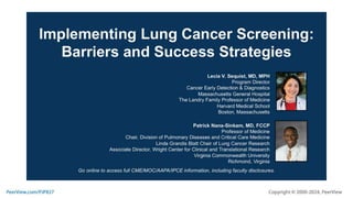 Screening and Early Intervention as the Keys to Success in Lung Cancer ...