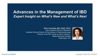 Advances in the Management of IBD: Expert Insight on What’s New and ...