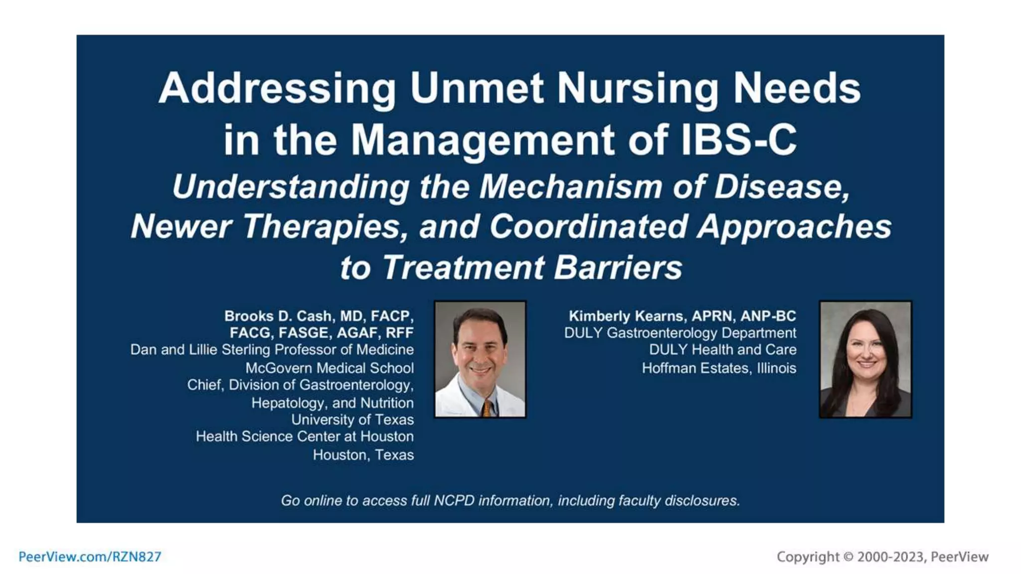 Addressing Unmet Nursing Needs in the Management of IBS-C: Understanding the Mechanism of ...