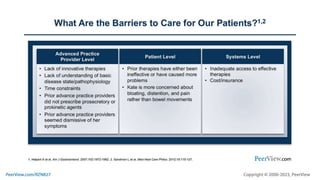 Addressing Unmet Nursing Needs in the Management of IBS-C: Understanding the Mechanism of ...