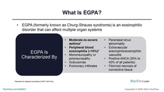 Overcoming Challenges Associated With the Diagnosis and Management of EGPA: An Exploration of ...