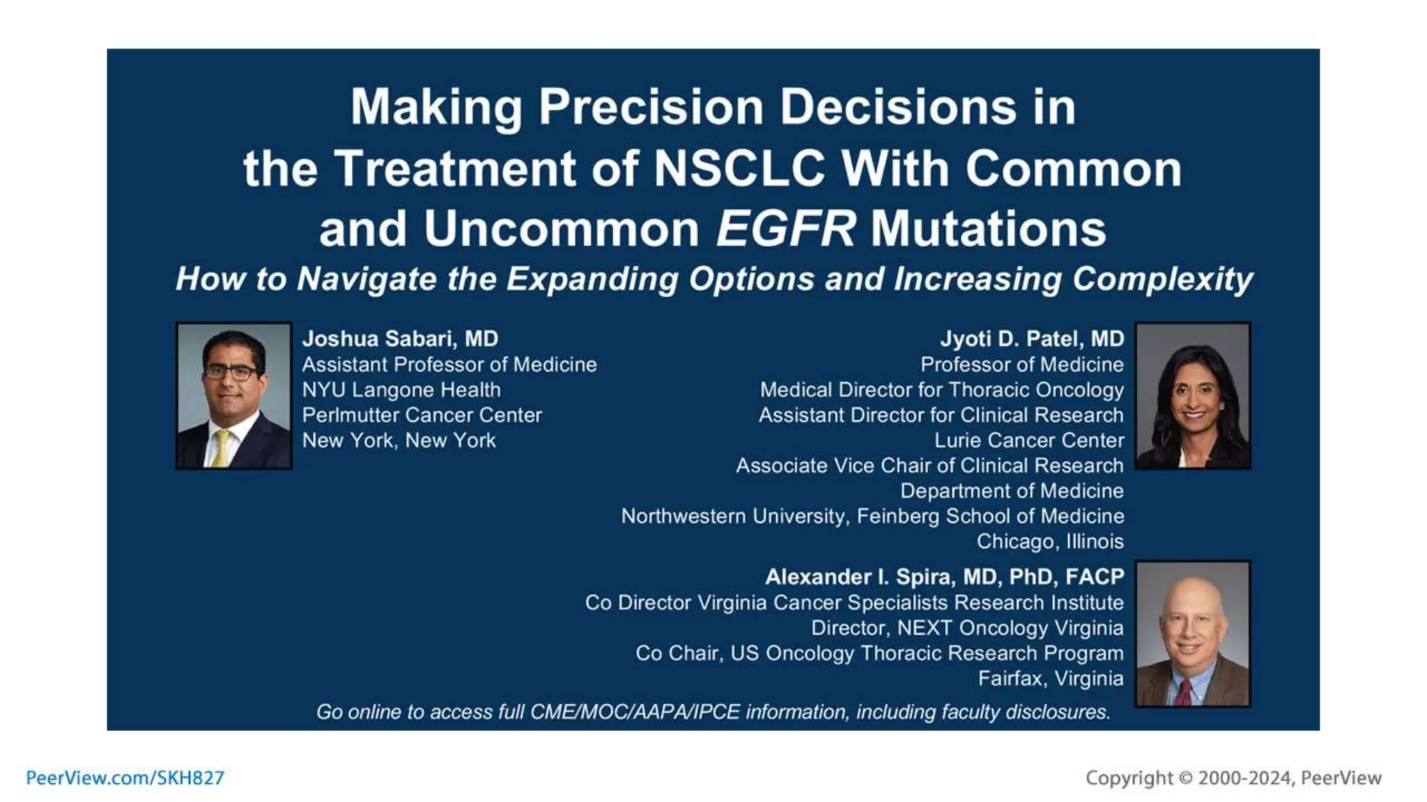 Making Precision Decisions in the Treatment of NSCLC With Common and ...