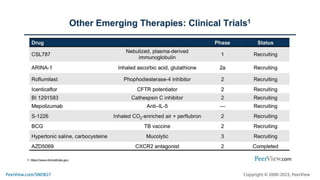 Taking a Look Ahead in Non–Cystic Fibrosis Bronchiectasis: Leveraging ...