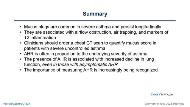 Beyond Airway Inflammation: Examining the Potential Clinical Utility of ...