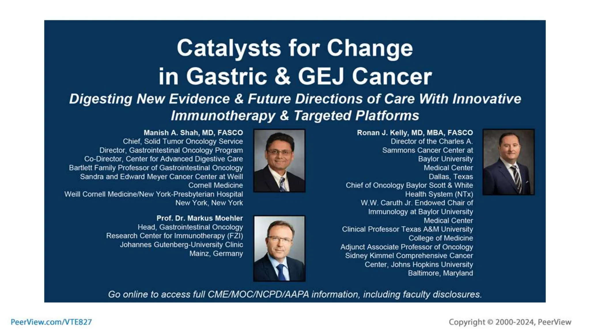 Catalysts for Change in Gastric & GEJ Cancer: Digesting New Evidence ...