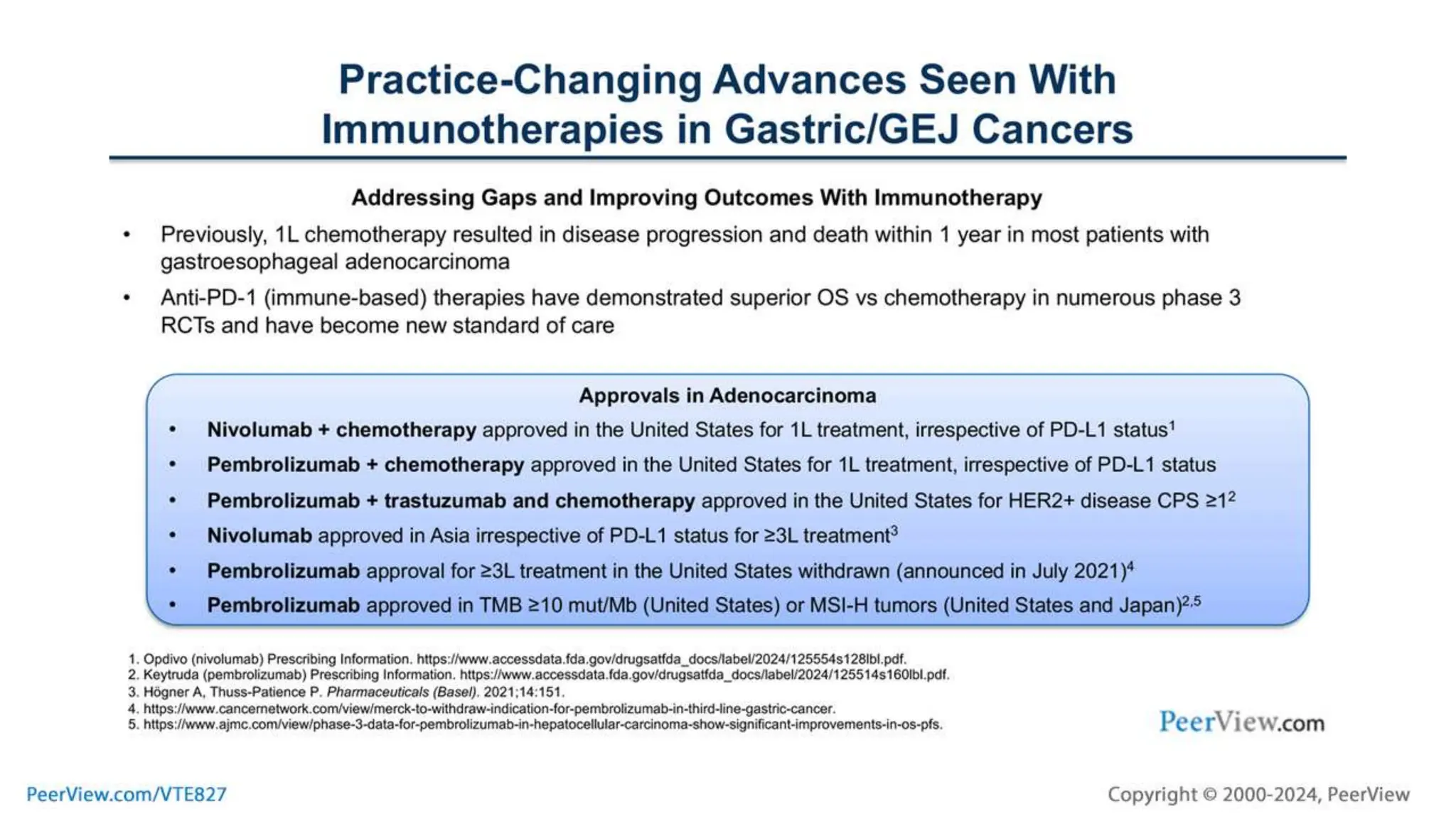 Catalysts for Change in Gastric & GEJ Cancer: Digesting New Evidence ...