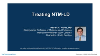 Improving the Patient Experience in Nontuberculous Mycobacterial Lung Disease: The Intersection ...