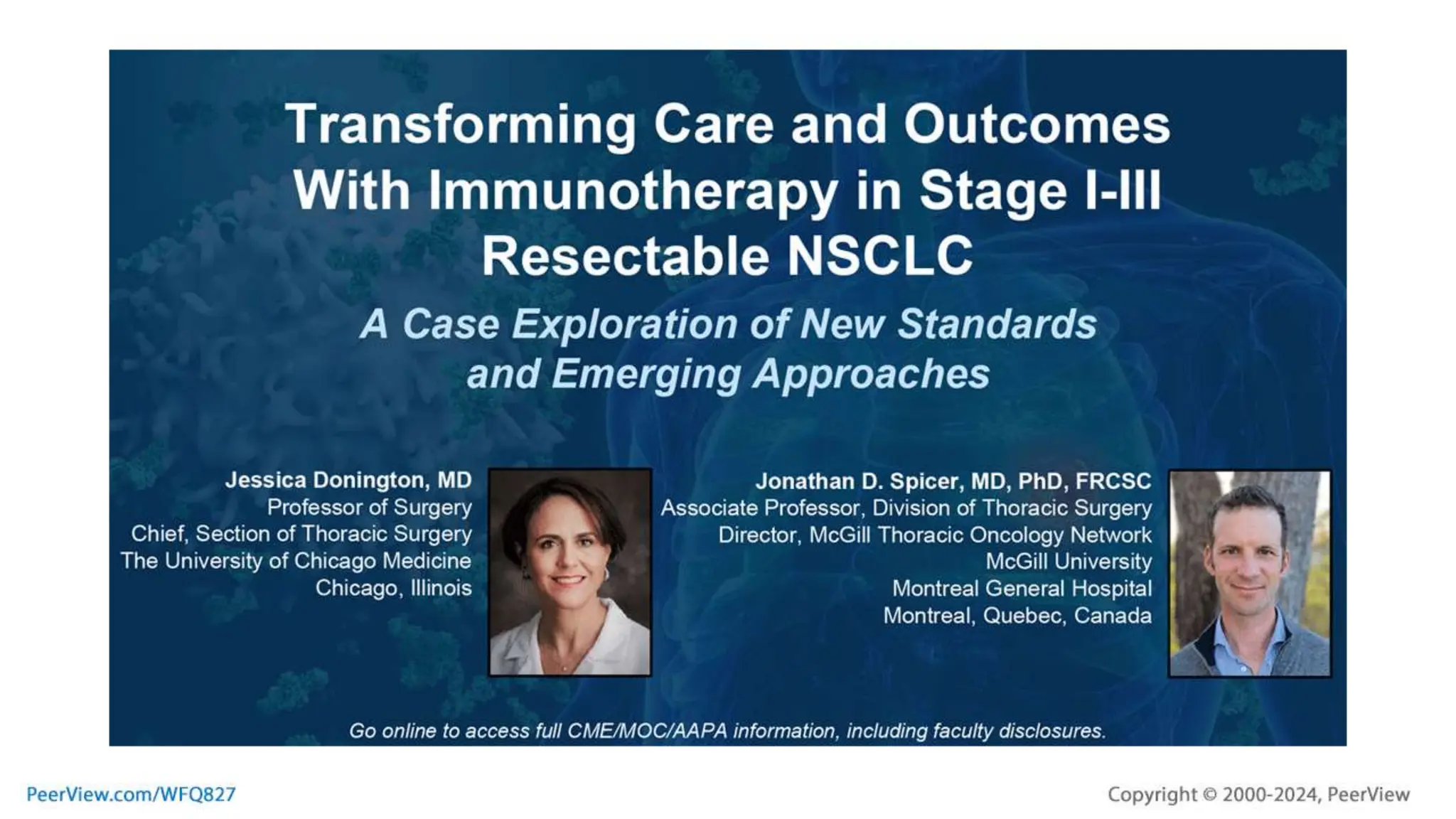 Transforming Care and Outcomes With Immunotherapy in Stage I-III ...