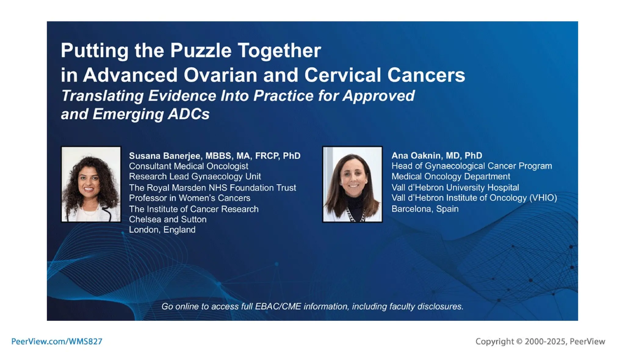 Putting the Puzzle Together in Advanced Ovarian and Cervical Cancers: Translating Evidence Into ...