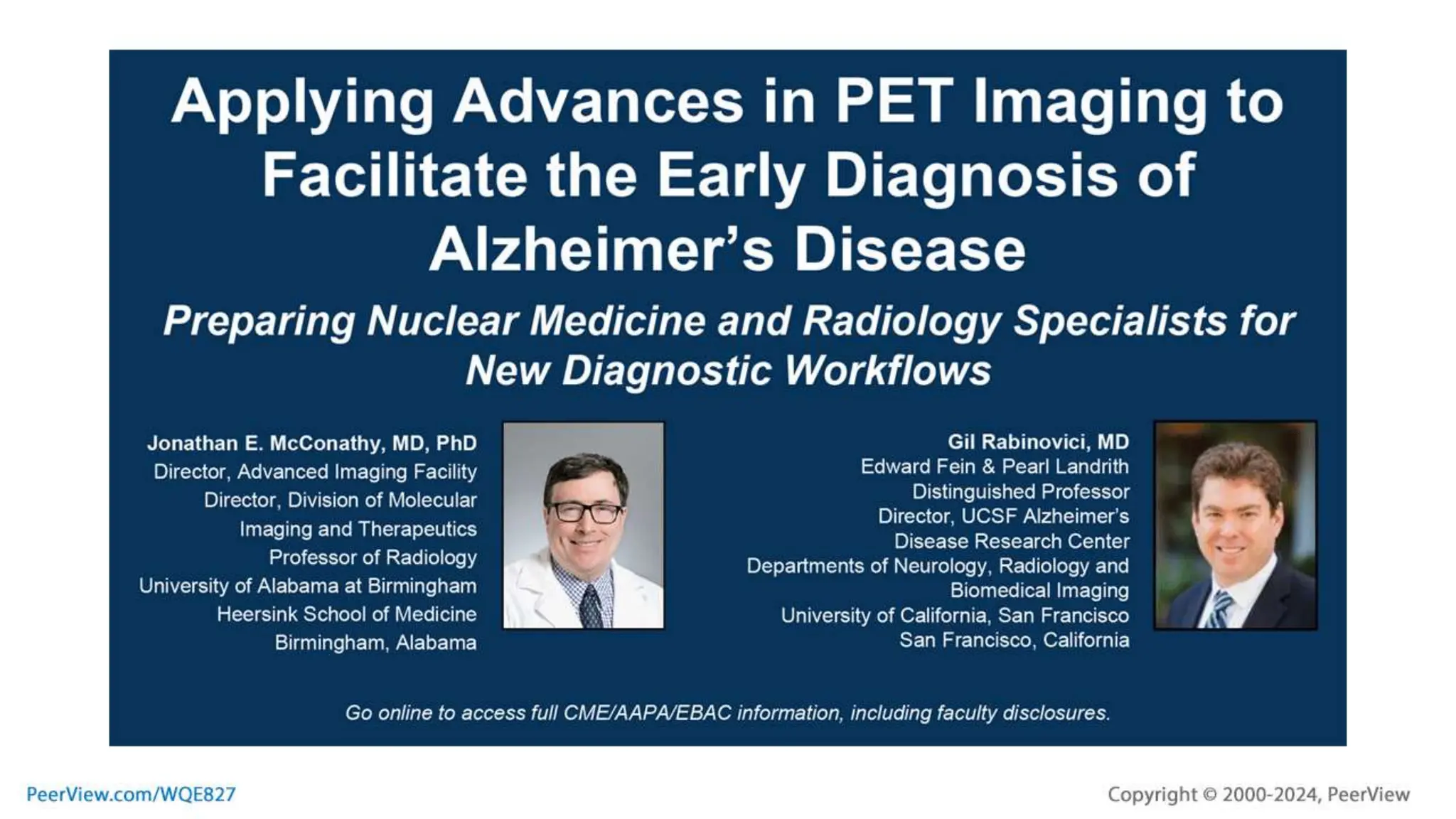 Applying Advances in PET Imaging to Facilitate the Early Diagnosis of ...