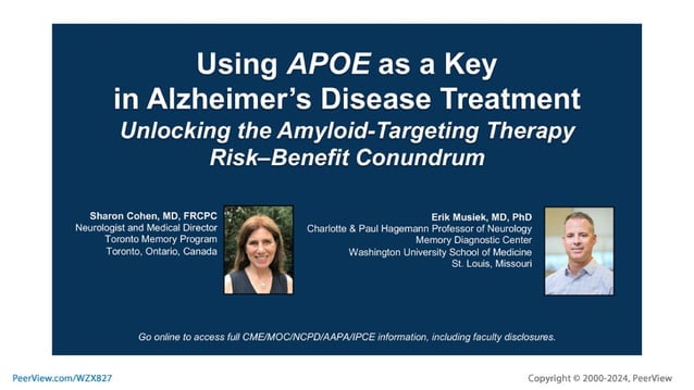 Using APOE as a Key in Alzheimer’s Disease Treatment: Unlocking the ...