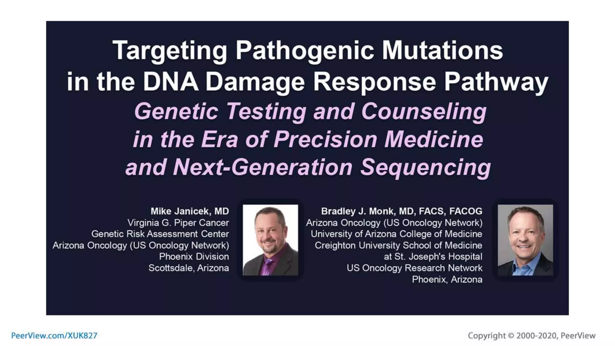 Targeting Pathogenic Mutations in the DNA Damage Response Pathway ...
