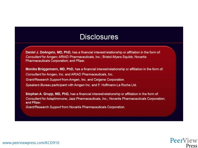 Treatment Evolution in Acute Lymphoblastic Leukemia: Insight on Novel ...