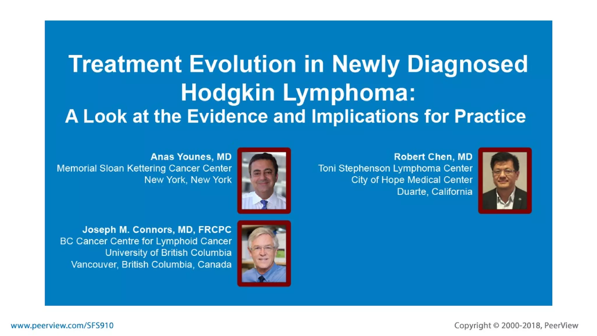 Treatment Evolution in Newly Diagnosed Hodgkin Lymphoma: A Look at the ...