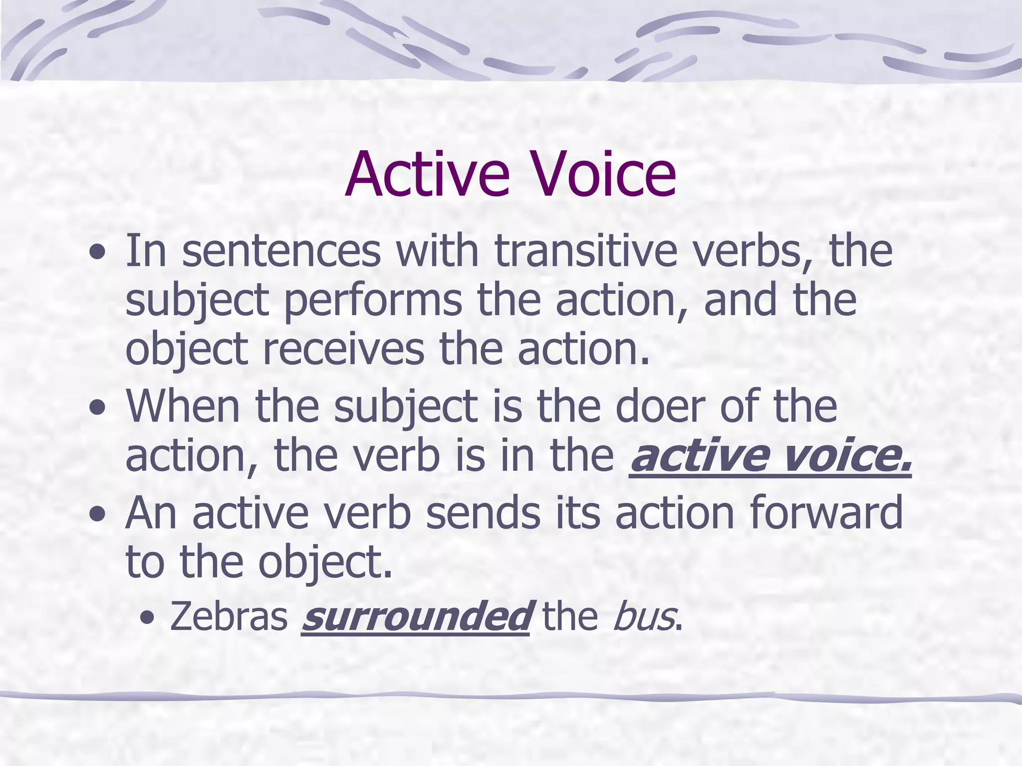 Active & Passive Voice & Verbs | PPTX