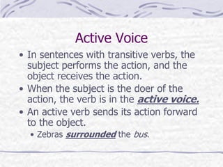 Active & Passive Voice & Verbs | PPTX